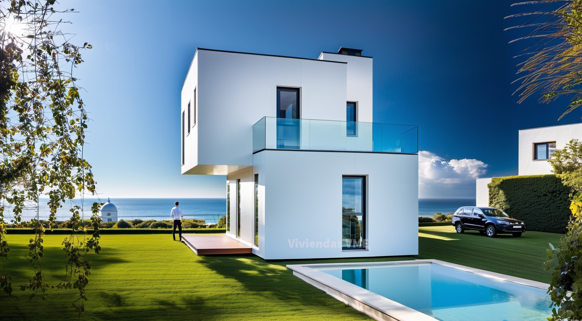 casa modular moderna cubica 142m2 VME (02) • ViviendasVME